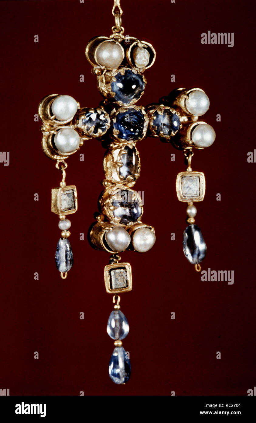 TESORO DE GUARRAZAR - SIGLO VII - DETALLE DE UNA CRUZ PECTORAL - ARTE ...