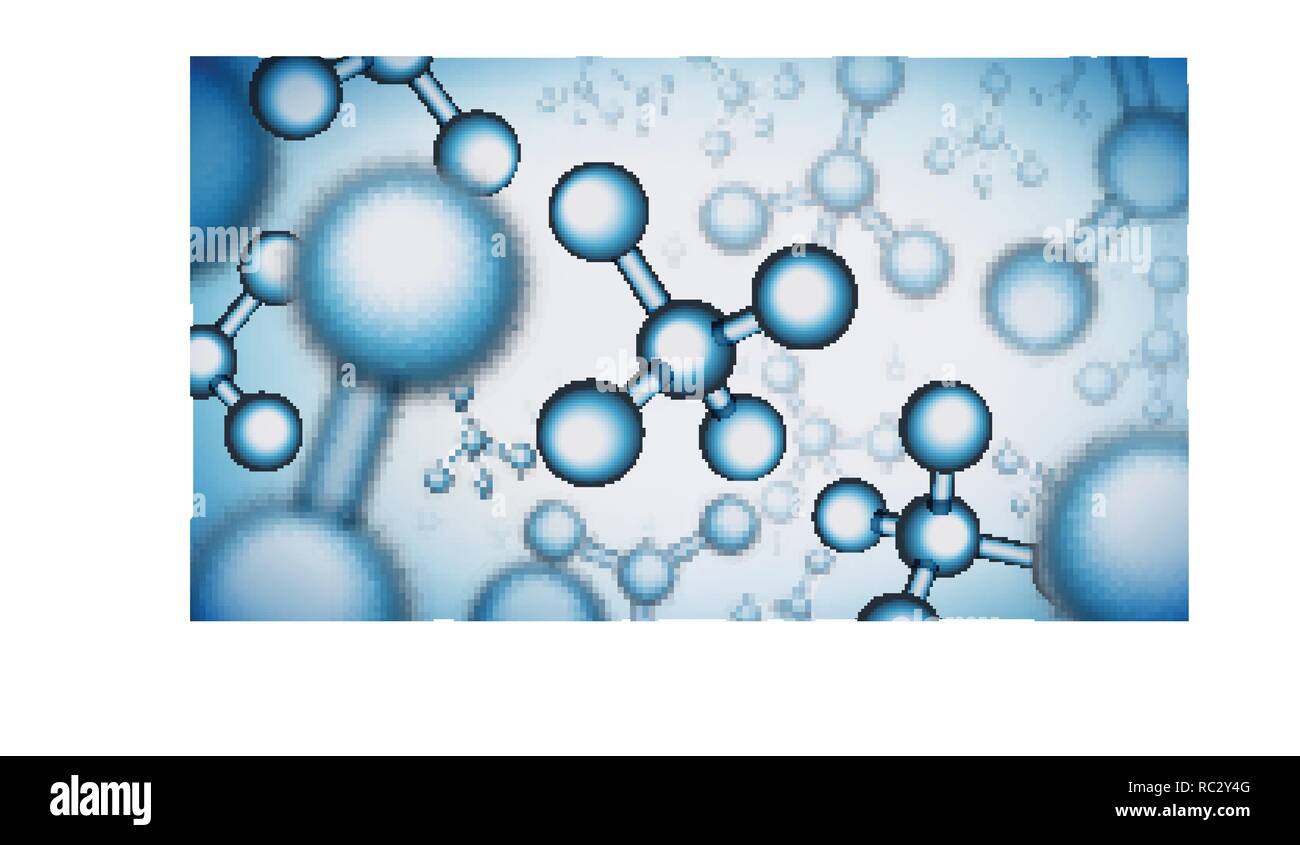 Eps 10 Vector Illustration Molecule Structure Science Background Healthcare Medicine 3d