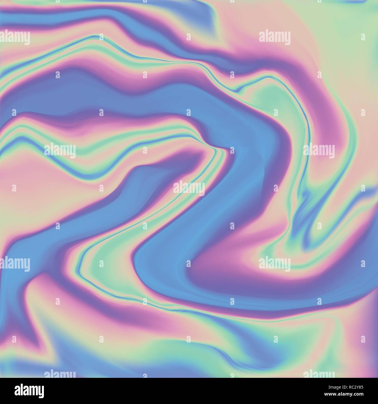 Holographic real texture in blue pink green colors with scratches and ...