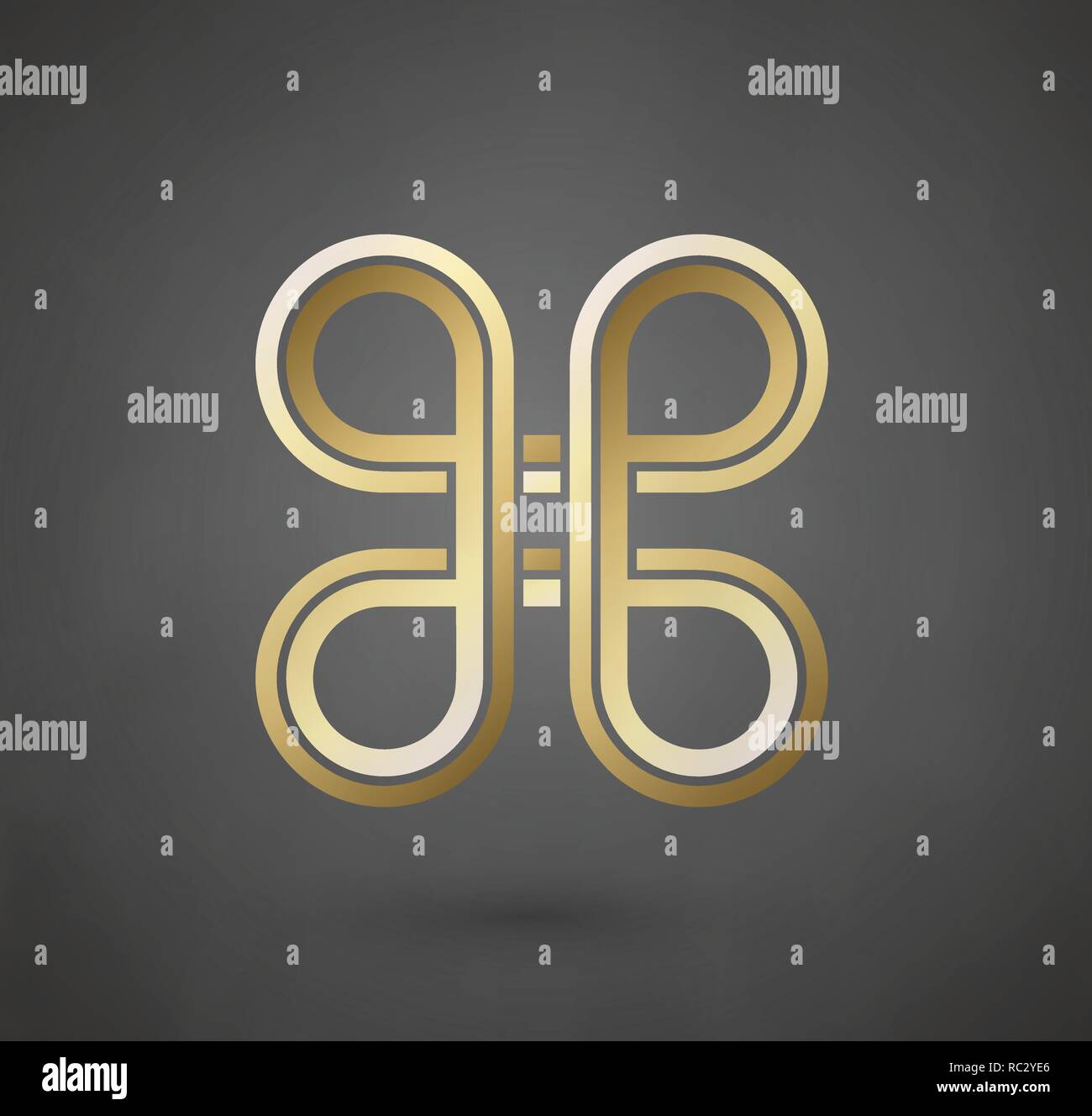 Gold logo design. Vector sign for business company. Luxury gold sign ...