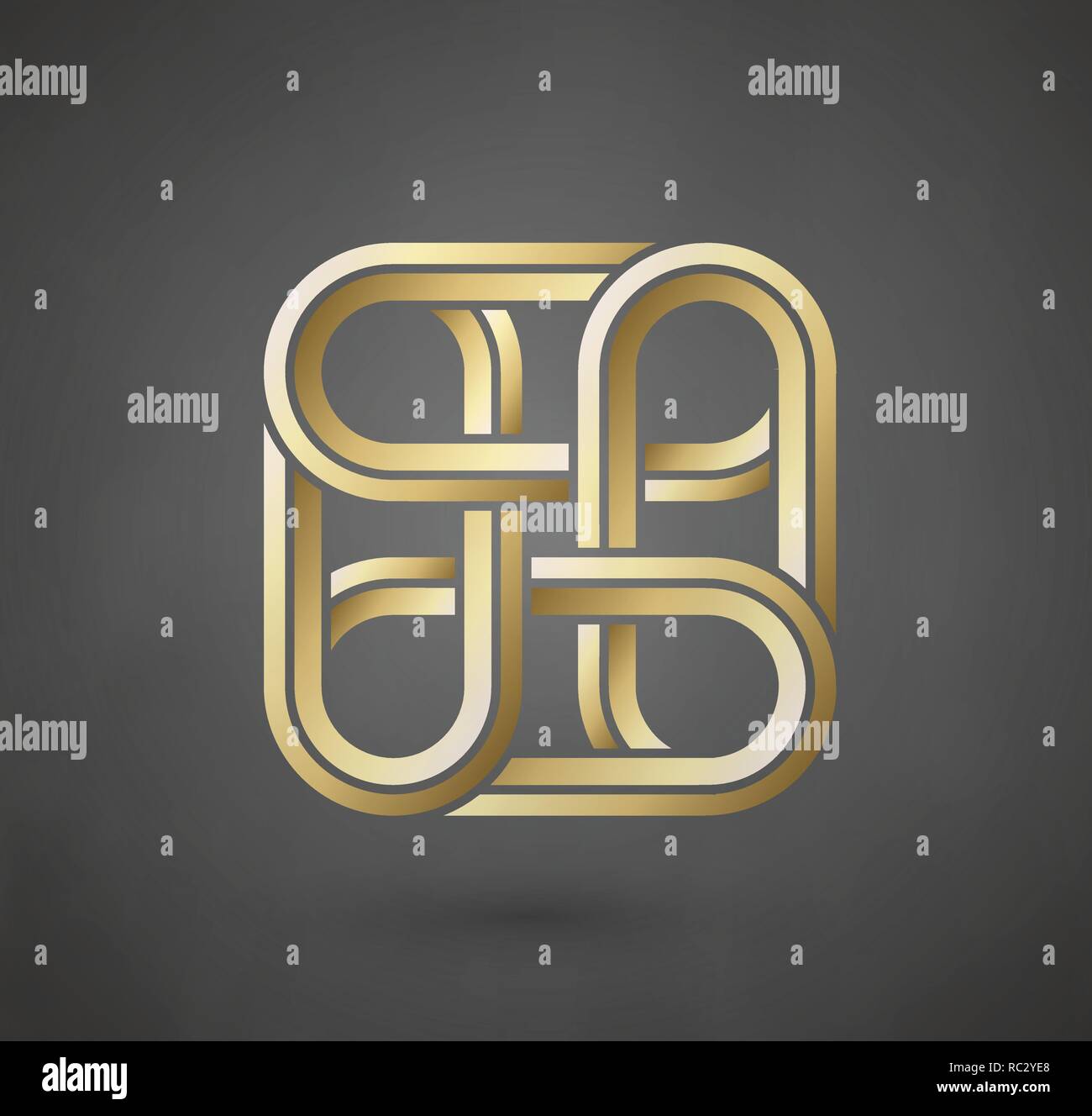 Gold logo design. Vector sign for business company. Luxury gold sign ...