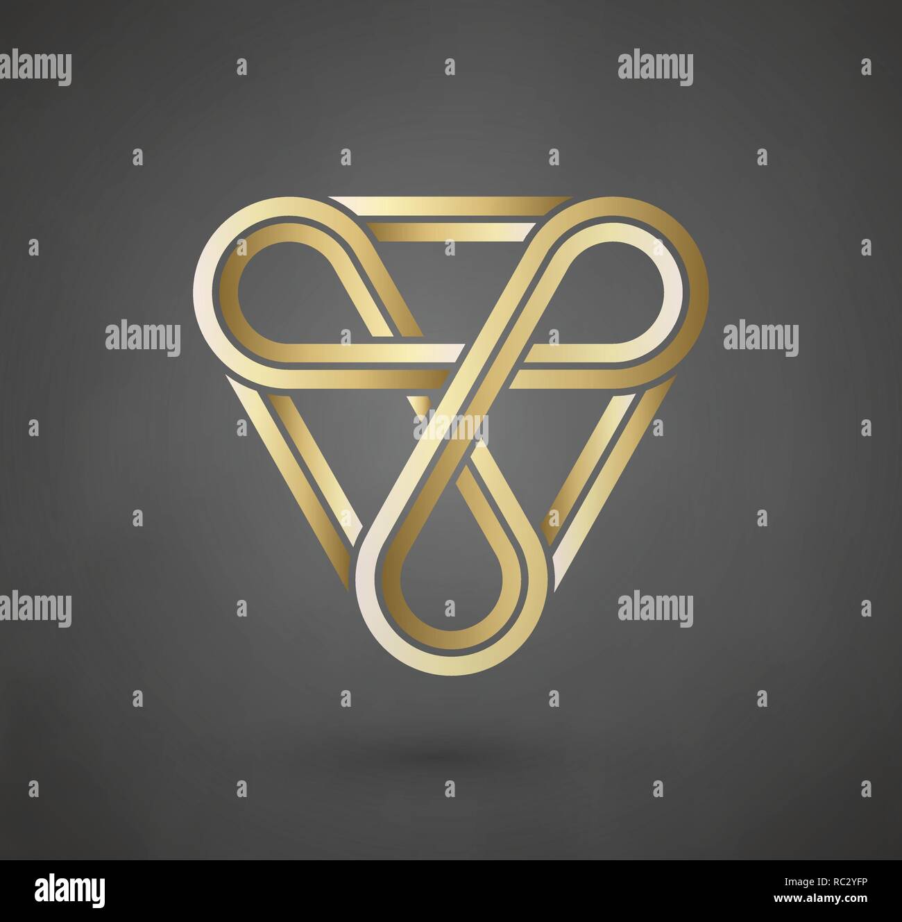 Gold logo design. Vector sign for business company. Luxury gold sign ...