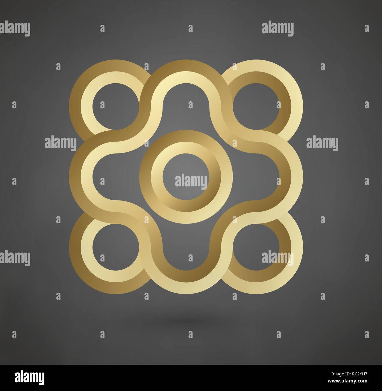 Gold logo design hi-res stock photography and images - Alamy