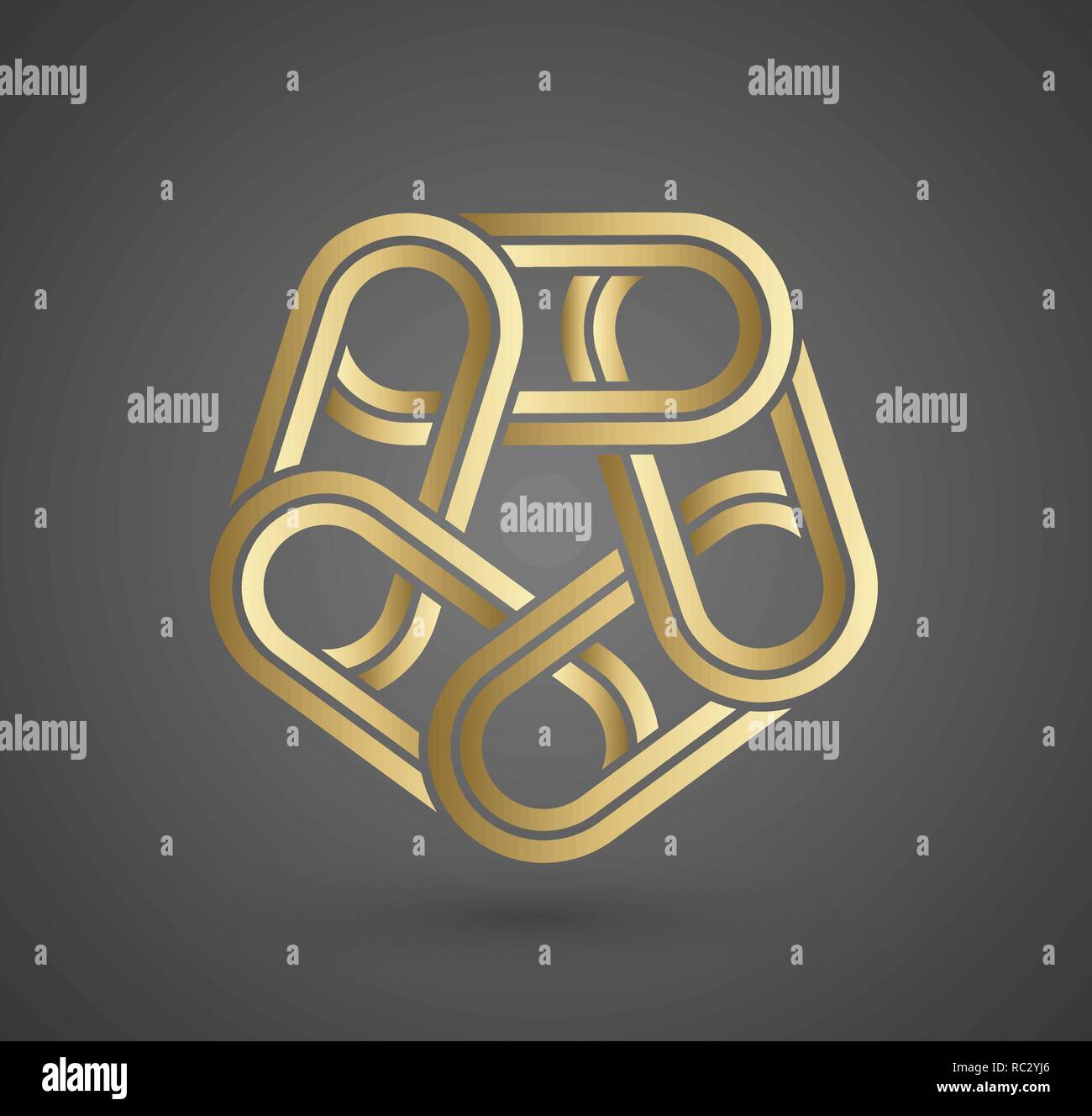 Gold logo design. Vector sign for business company. Luxury gold sign ...