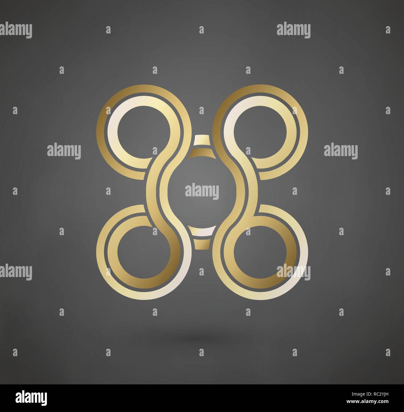 Gold logo design. Vector sign for business company. Luxury gold sign ...