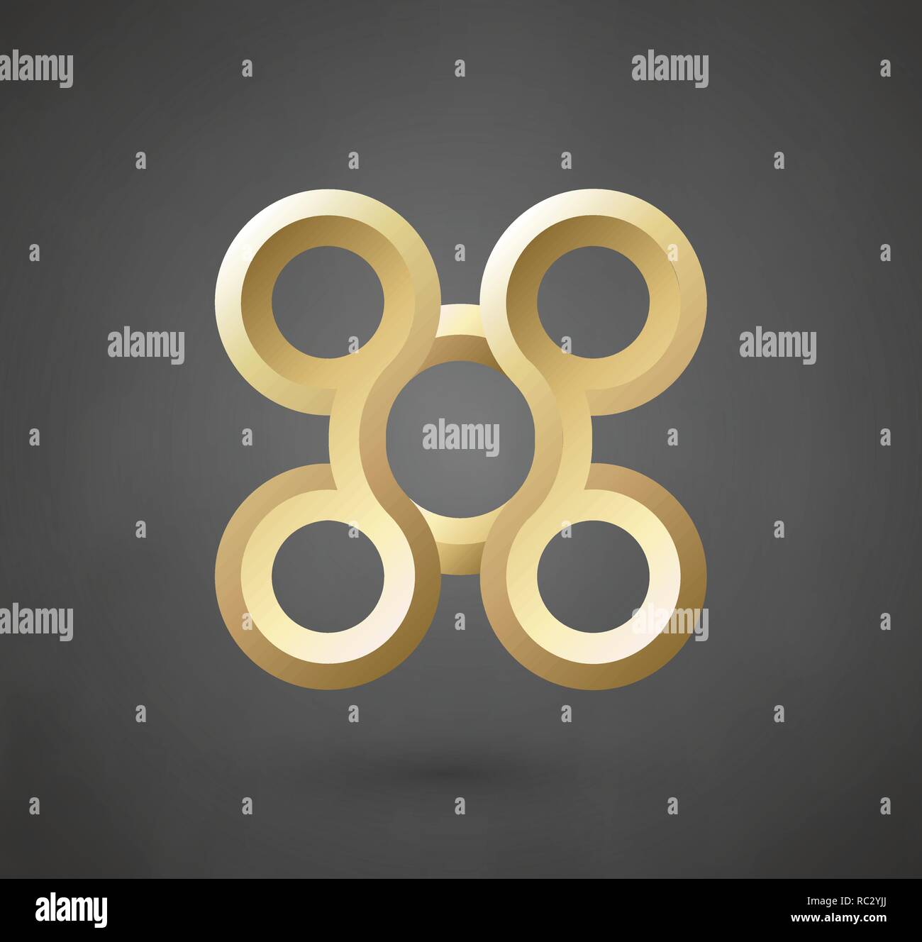 Gold logo design. Vector sign for business company. Luxury gold sign ...