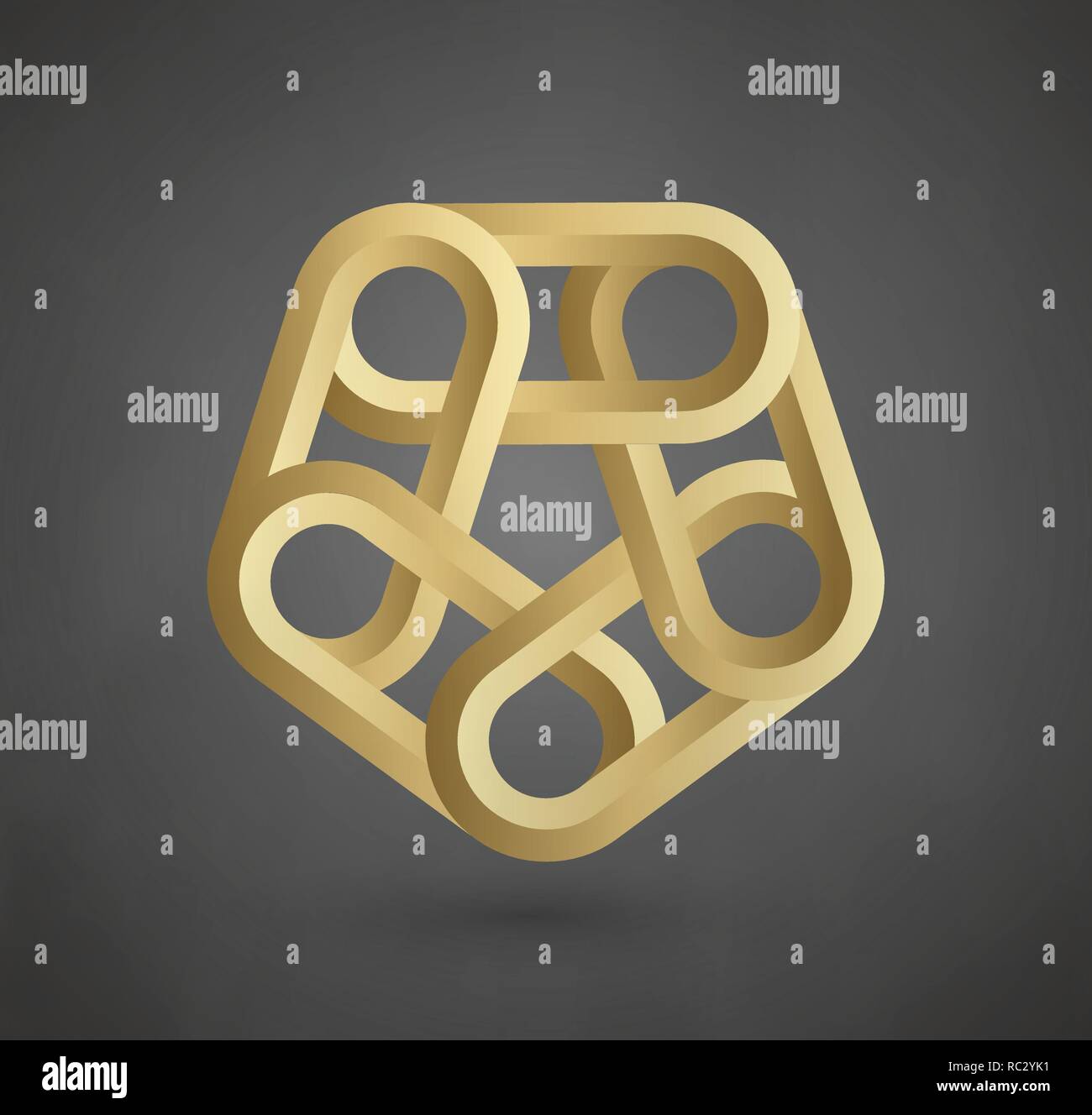 Gold logo design. Vector sign for business company. Luxury gold sign ...