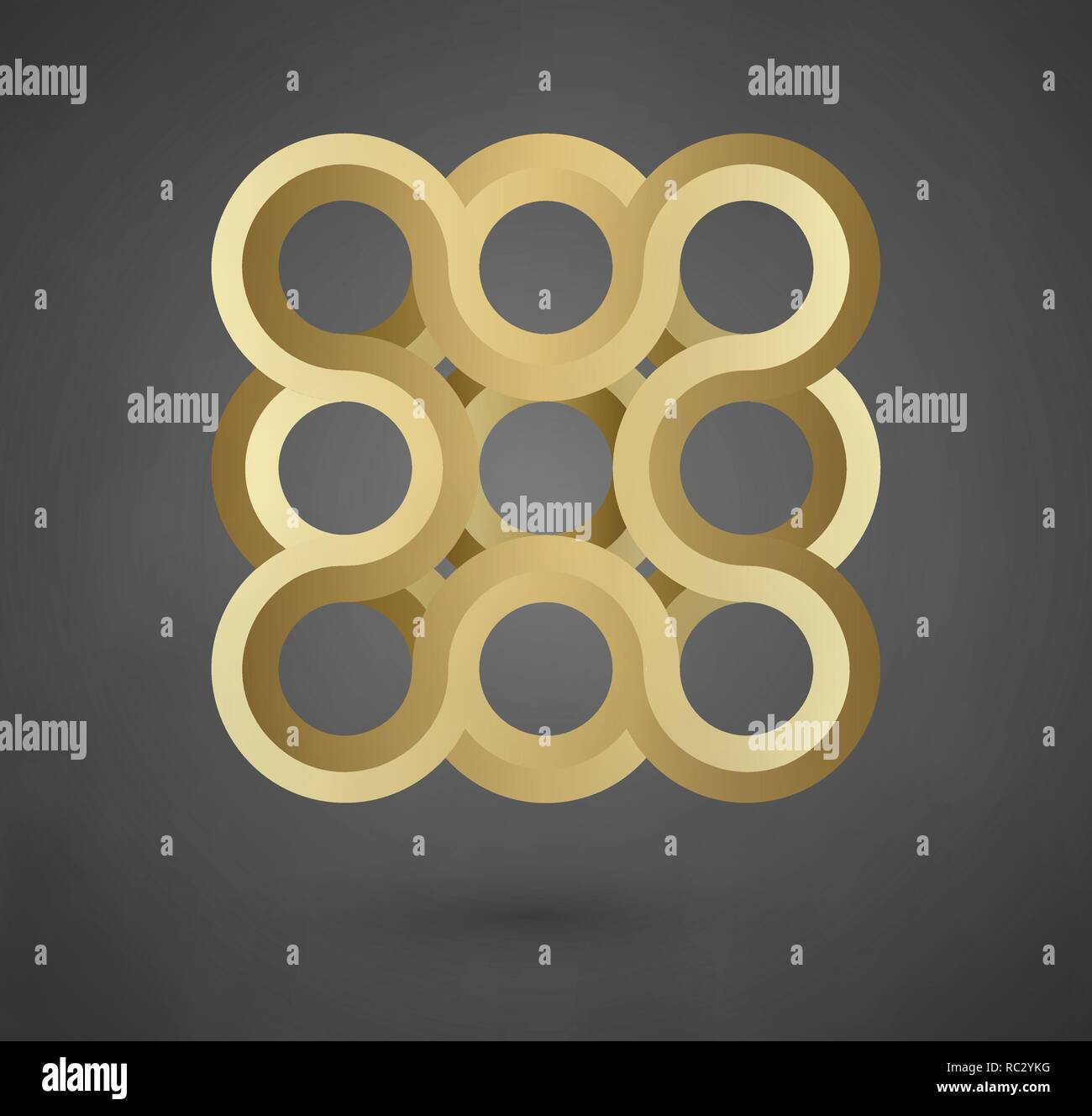 Gold logo design. Vector sign for business company. Luxury gold sign ...