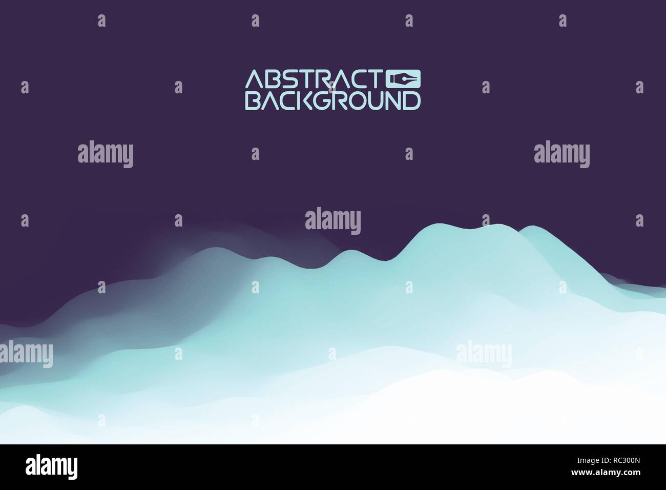3D landscape Background. Dynamic Effect. Abstract Vector Illustration ...
