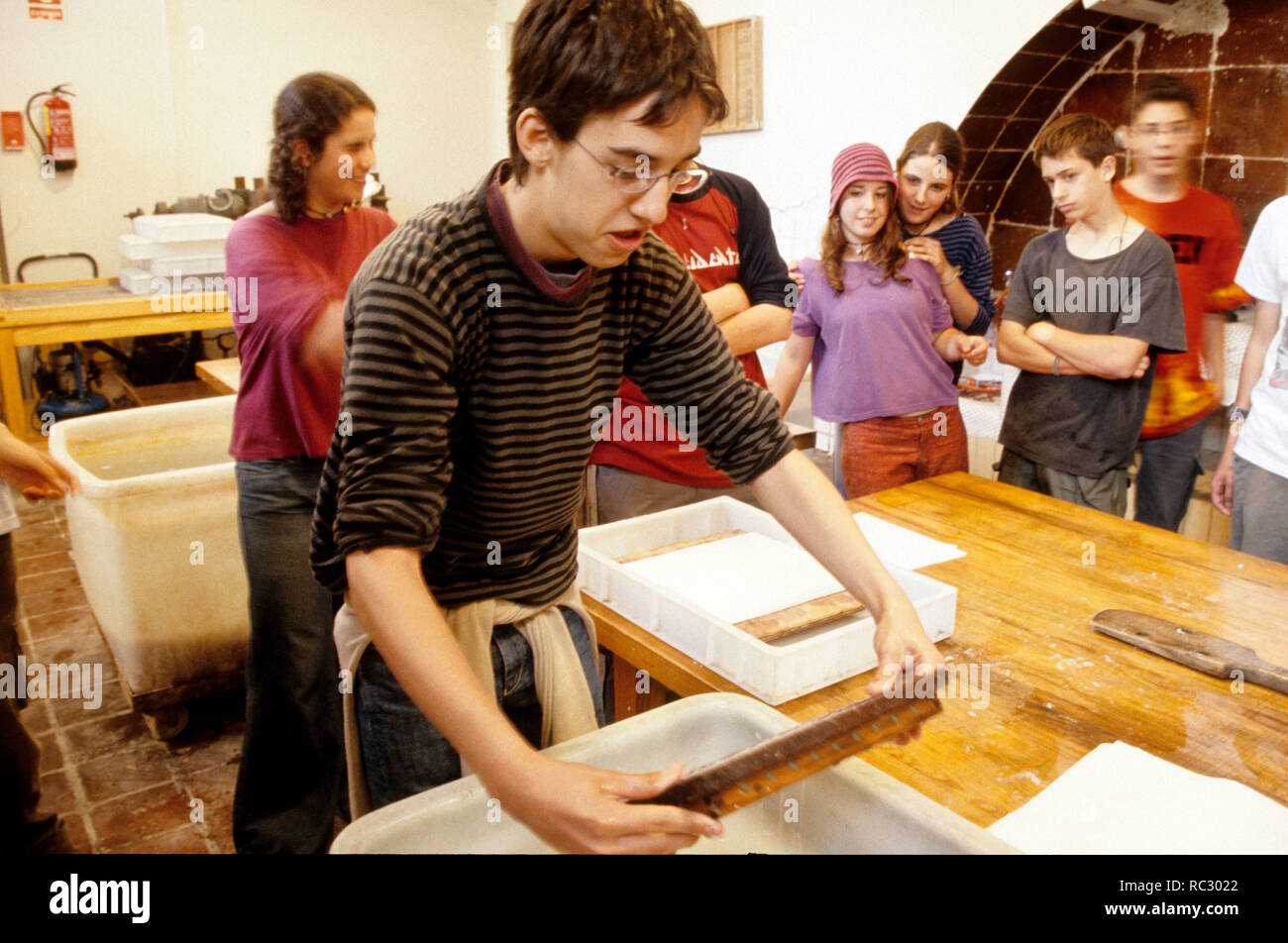 SPAIN - Catalonia - Barcelona. Capellades; traditional paper mill ...