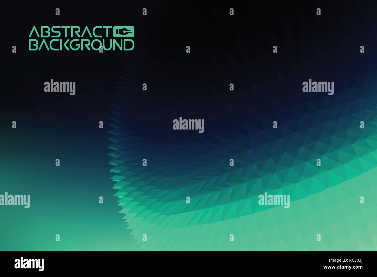 3D landscape Background. Dynamic Effect. Abstract Vector Illustration ...