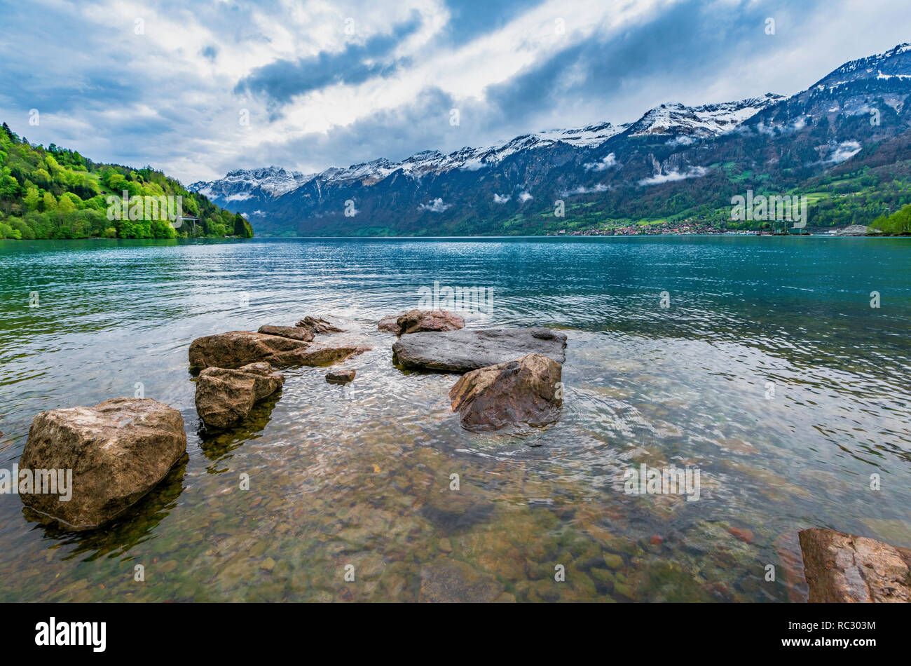 Landscape at Brienz lake, Switzerland Stock Photo - Alamy