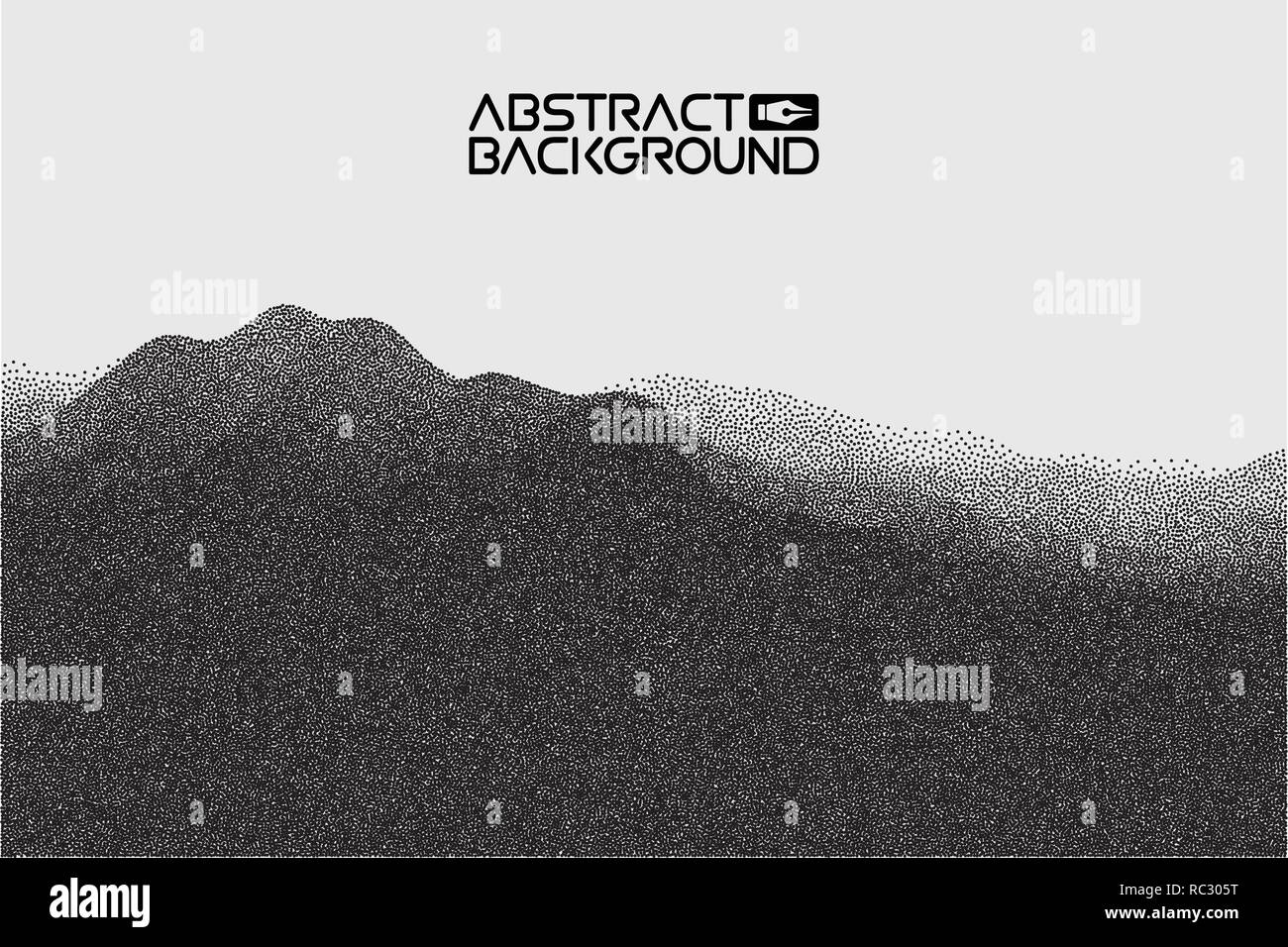 3D landscape Background. Dynamic Effect. Abstract Vector Illustration ...