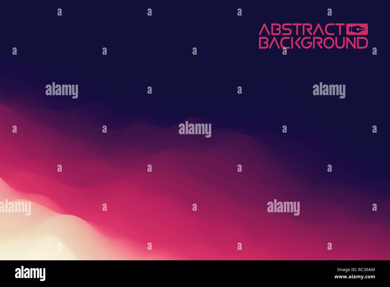 3D landscape Background. Purple Gradient Abstract Vector Illustration ...