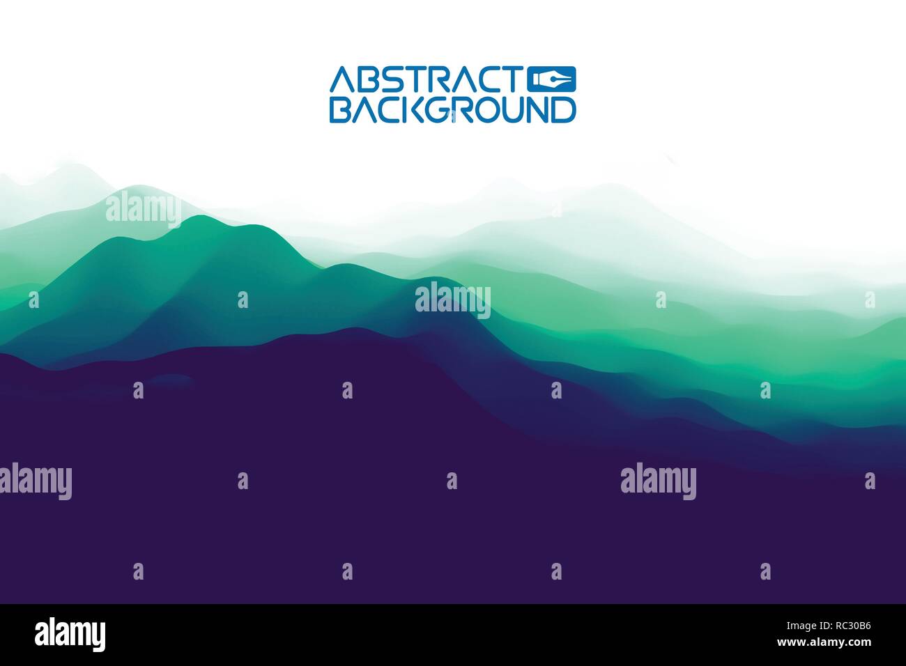 3D landscape Background. Purple Gradient Abstract Vector Illustration ...