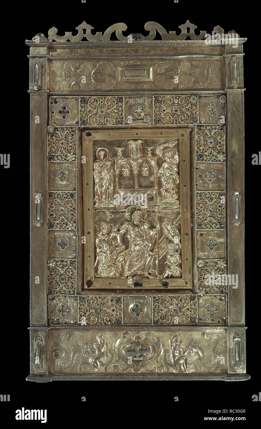 OCHAVO RELICARIO STO SEPULCRO SEPULCRO PLATA SOBREDORADA. S XII-XV ...