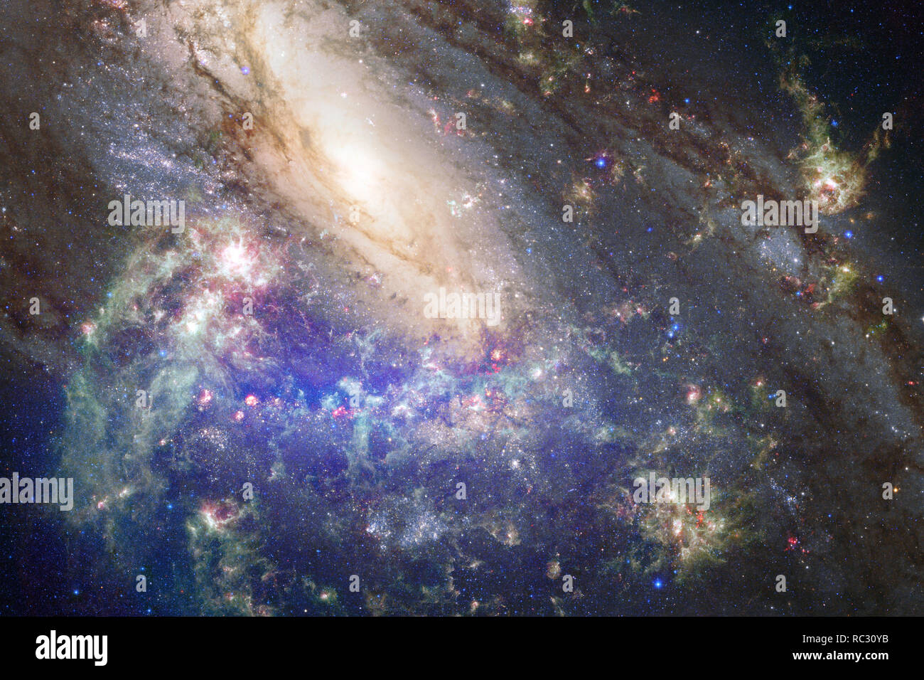 Nebulae an interstellar cloud of star dust. Elements of this image ...