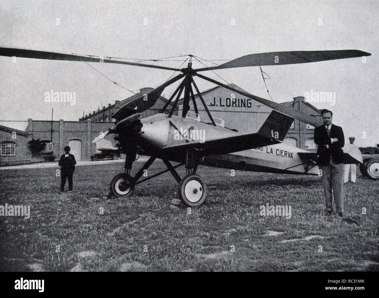 Autogyro 1923. Author: CIERVA JUAN DE. Location: BIBLIOTECA NACIONAL ...