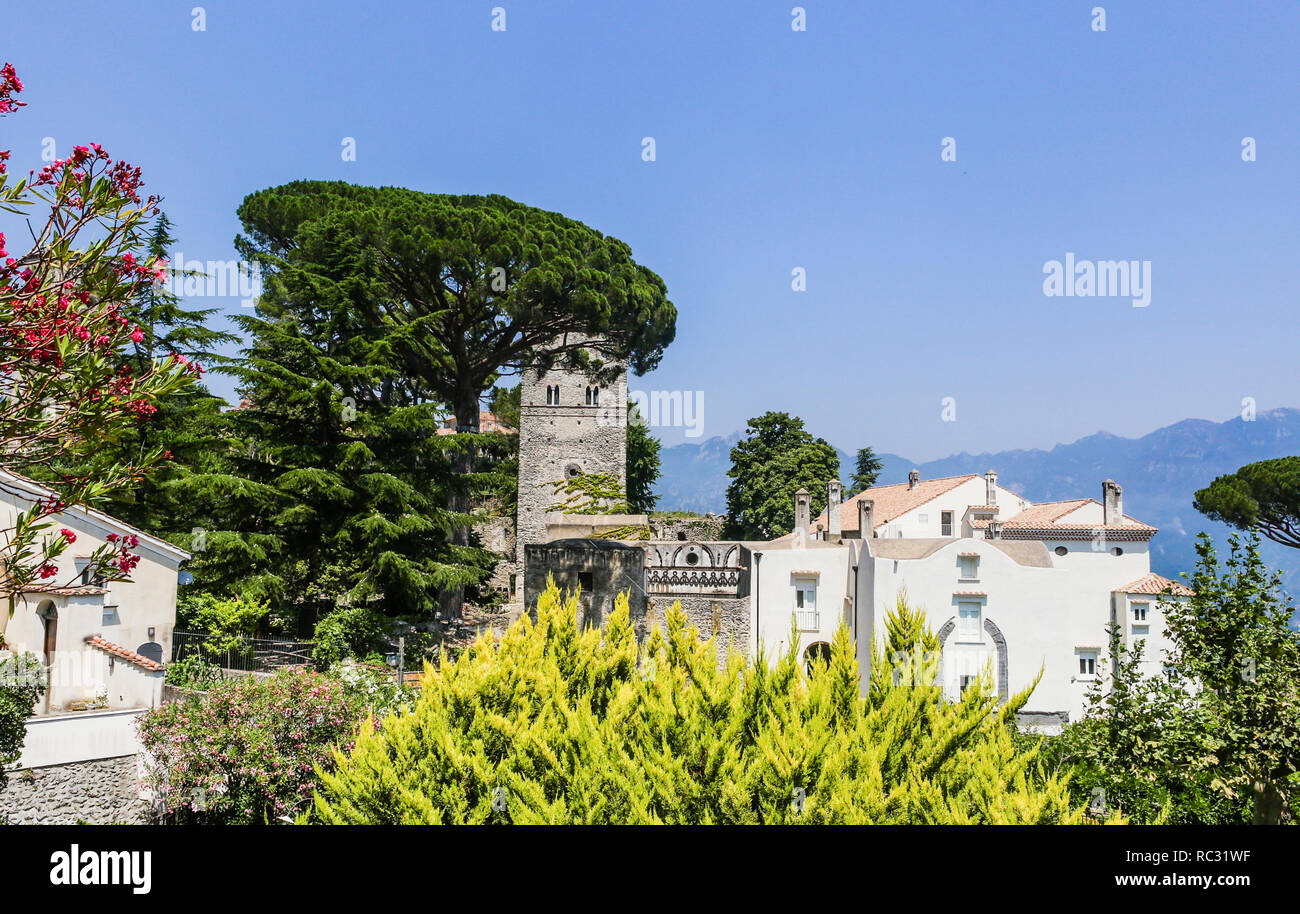 Tower of villa rufolo hi-res stock photography and images - Alamy