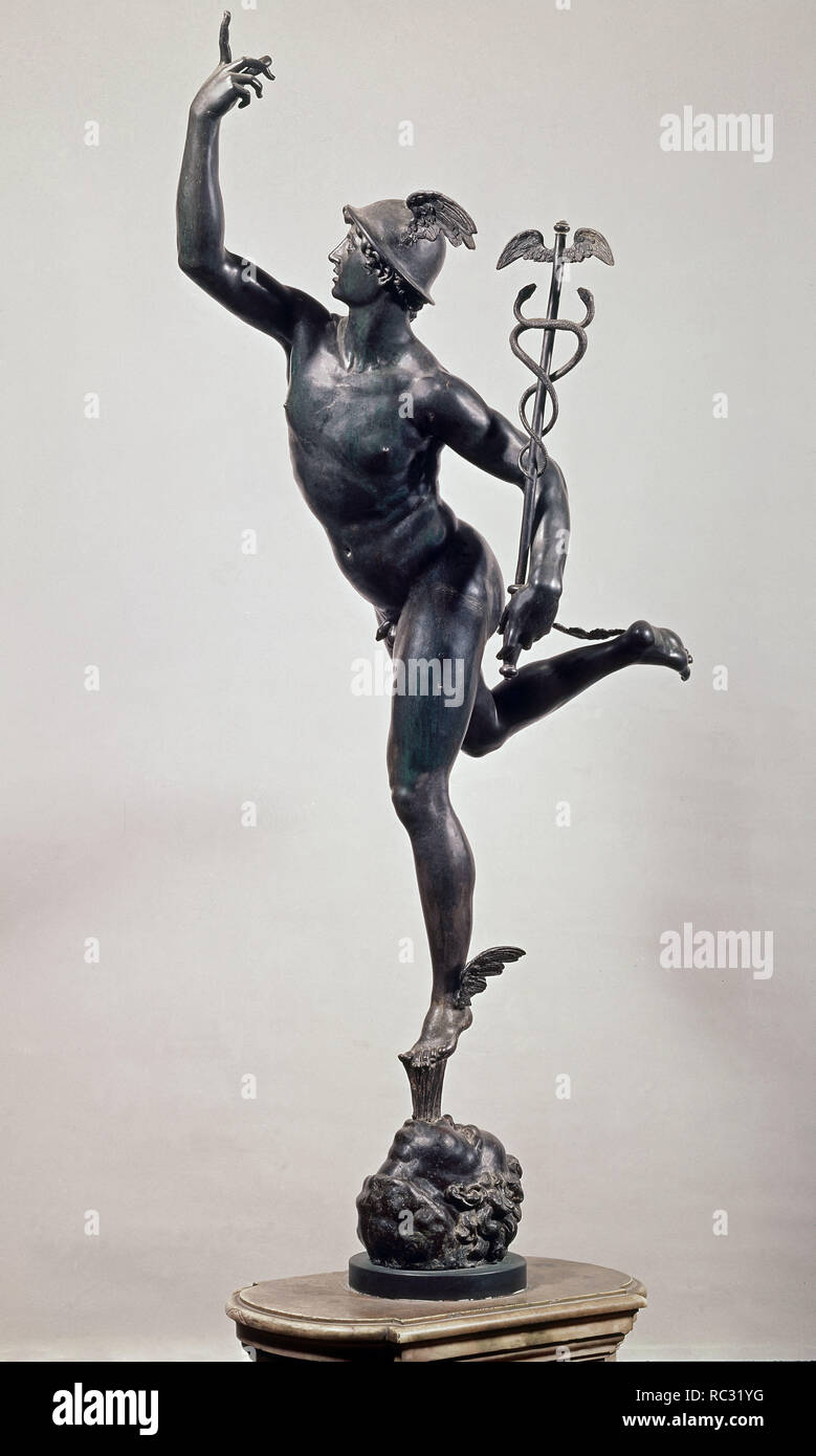 *ESCULTURA-MERCURIO CORRIENDO-MENSAJERO DE DIOSES.1580 BRONCE. Author ...