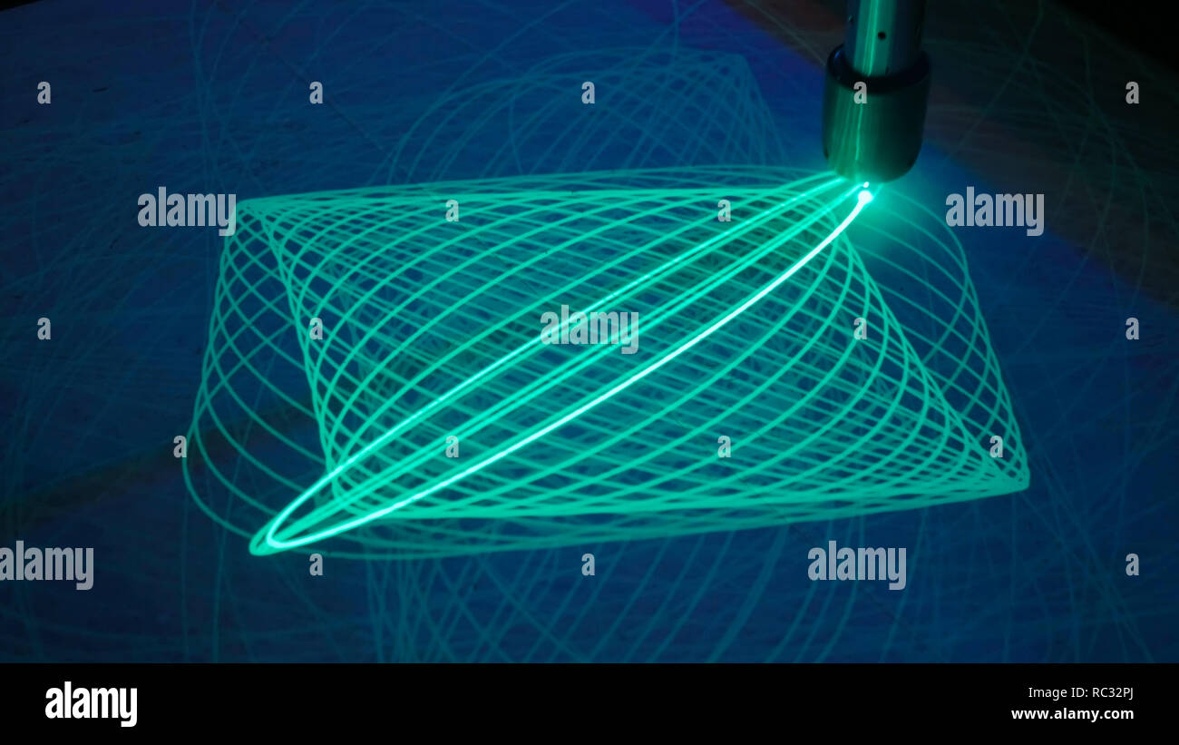 Big pendulum draws ellipses with light on phosphorus surface. Science ...