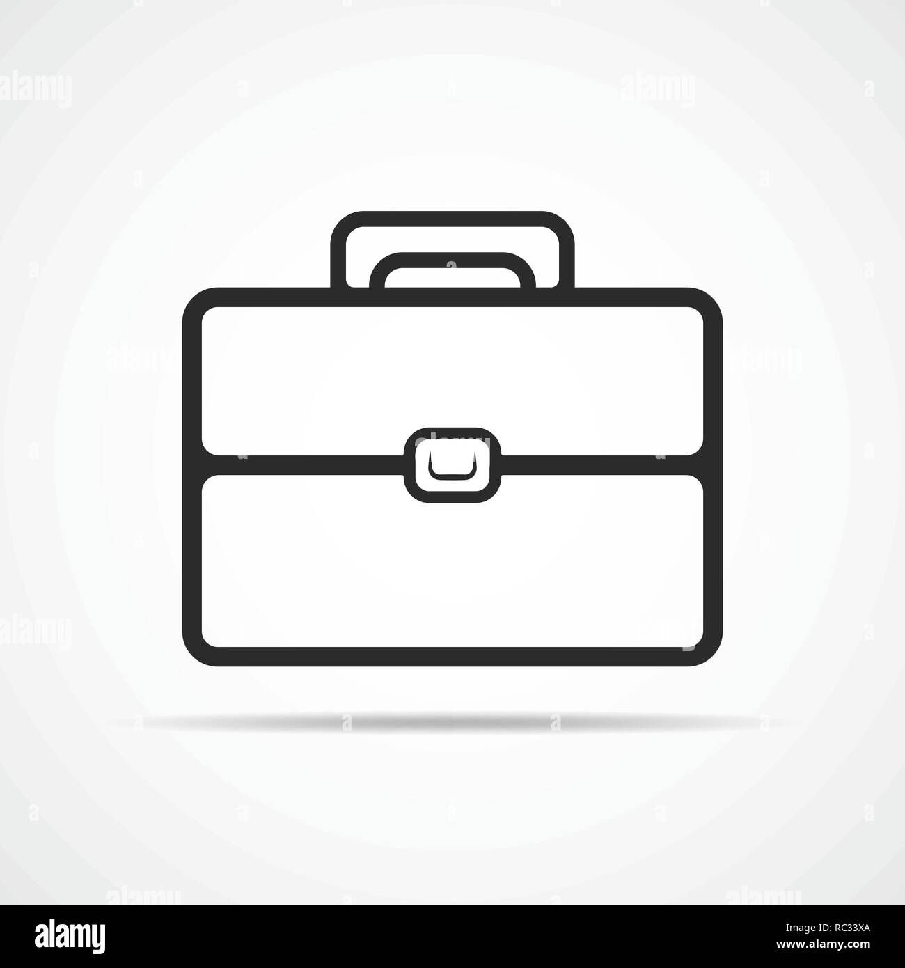 Briefcase Icon Flat