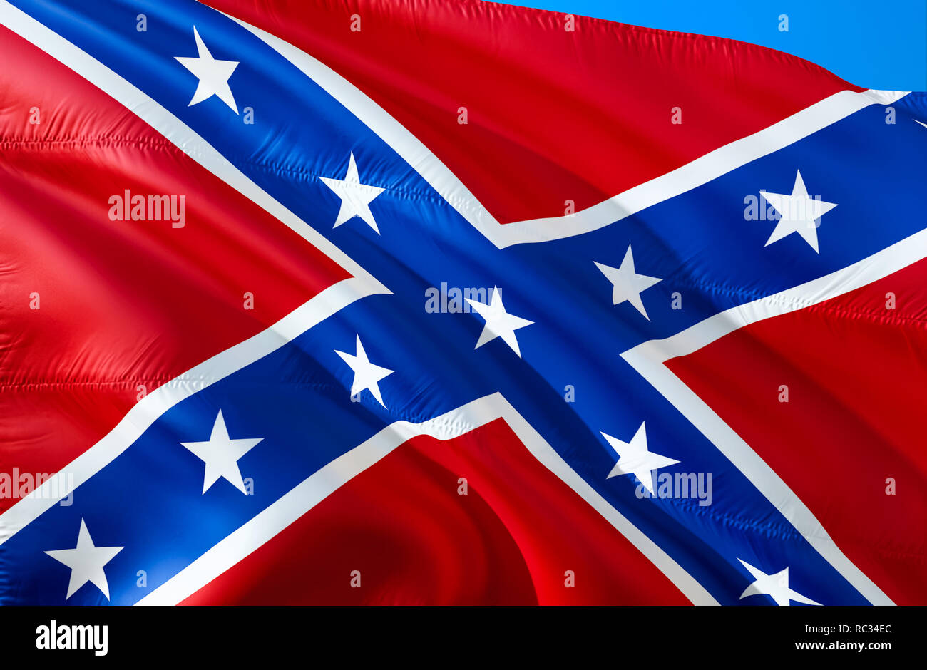 Confederate States of America flag. Historical national flag of the ...