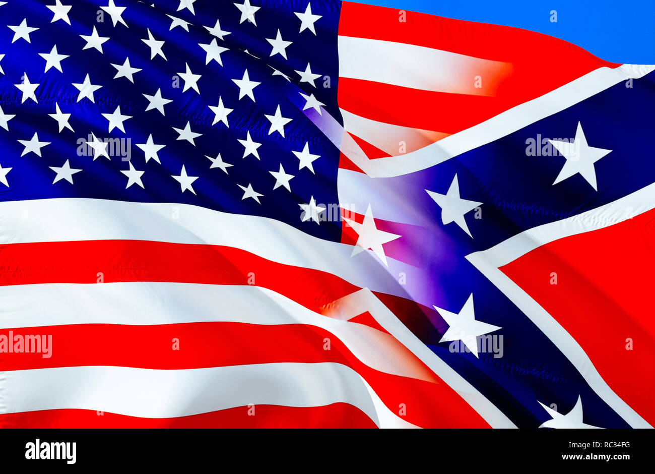 Confederate States of America flag. Historical national flag of the ...