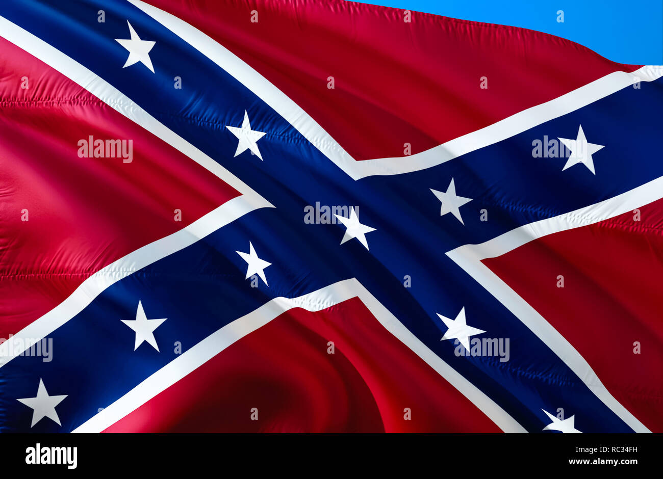 Confederate States of America flag. Historical national flag of the ...