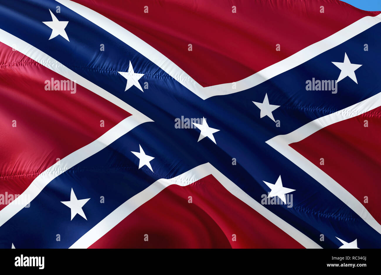 Confederate States of America flag. Historical national flag of the ...