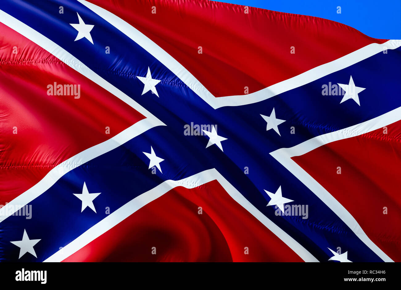 Confederate States of America flag. Historical national flag of the ...