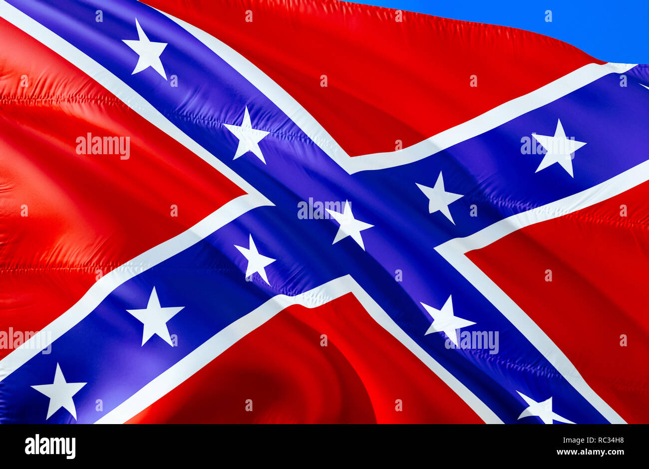 Confederate States of America flag. Historical national flag of the ...