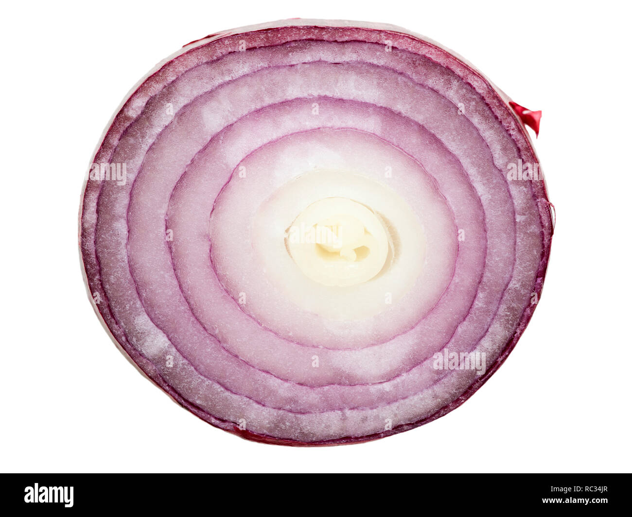 juicy red onion detailed slice Stock Photo - Alamy