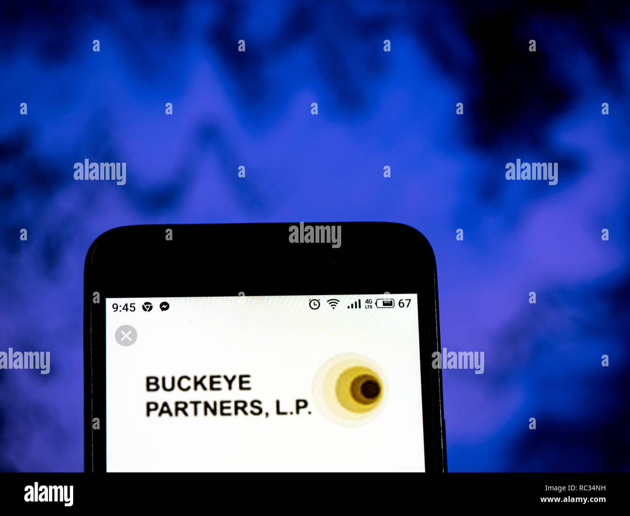 Buckeye Partners Company logo seen displayed on smart phone Stock Photo ...