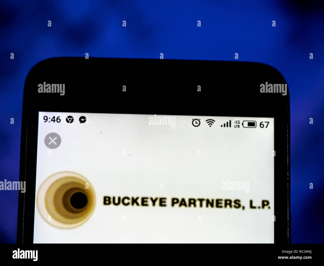 Buckeye Partners Company logo seen displayed on smart phone Stock Photo ...