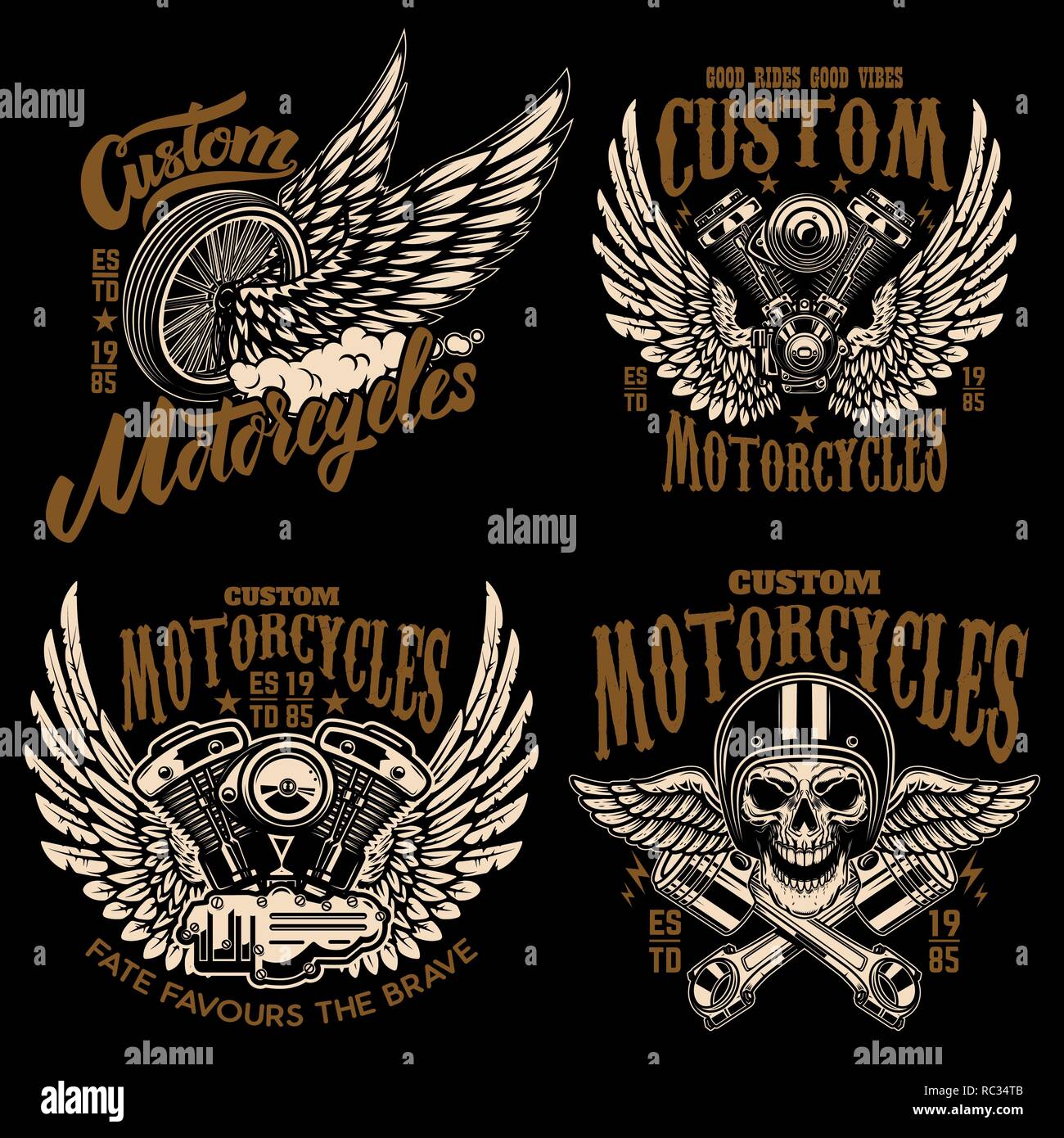 Wing and wheels Stock Vector Images - Alamy