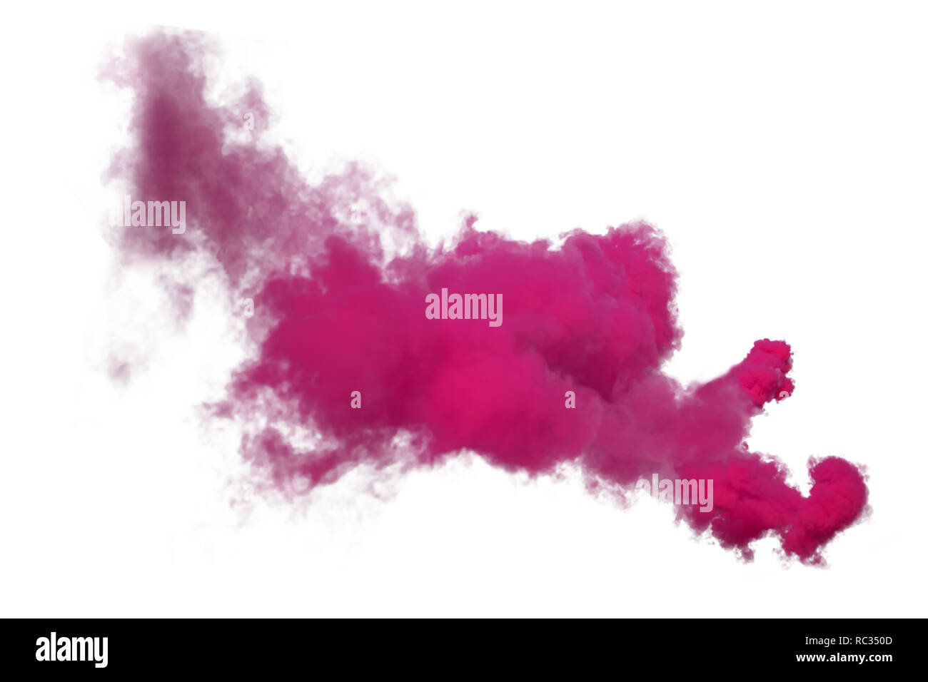 Purple and violet smoke isolated on white background Stock Photo - Alamy