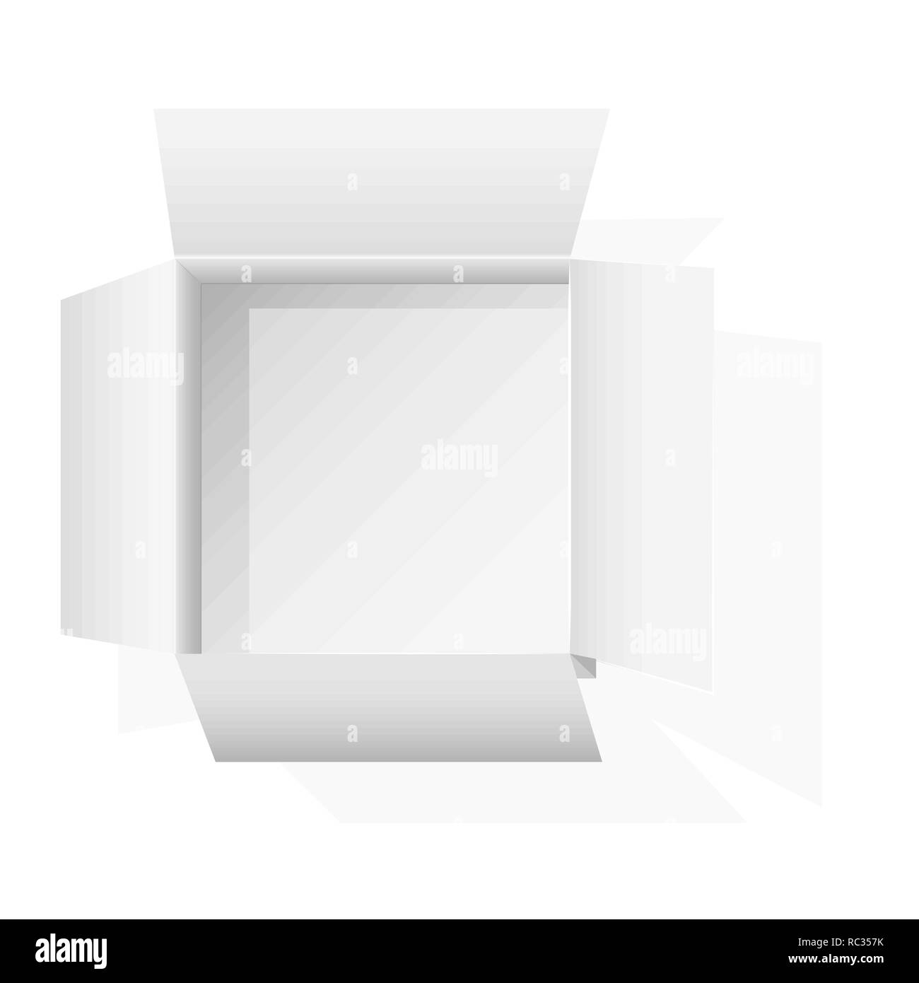 Packaging white isolated above Stock Vector Images - Alamy