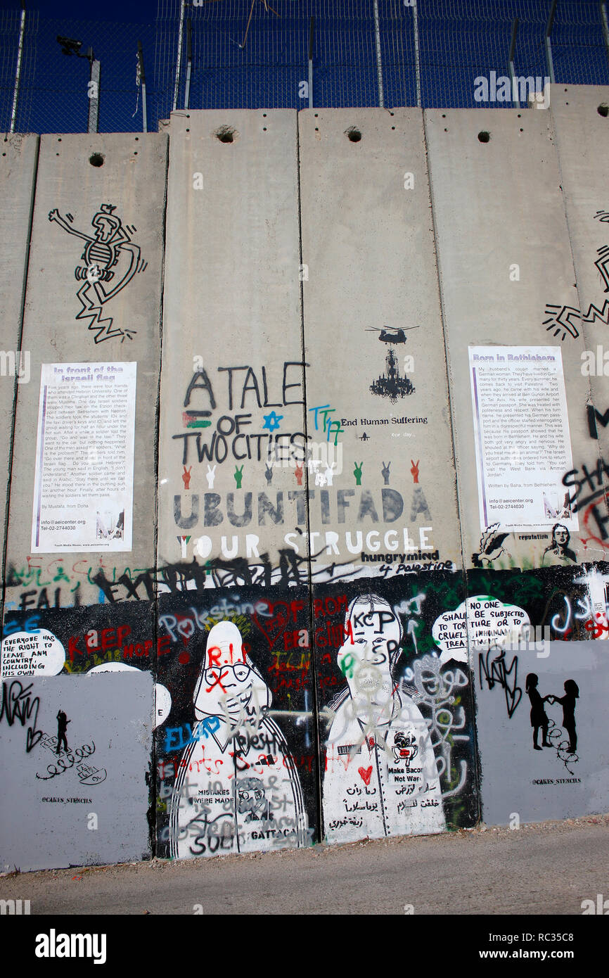 Westbank wall israel hi-res stock photography and images - Alamy