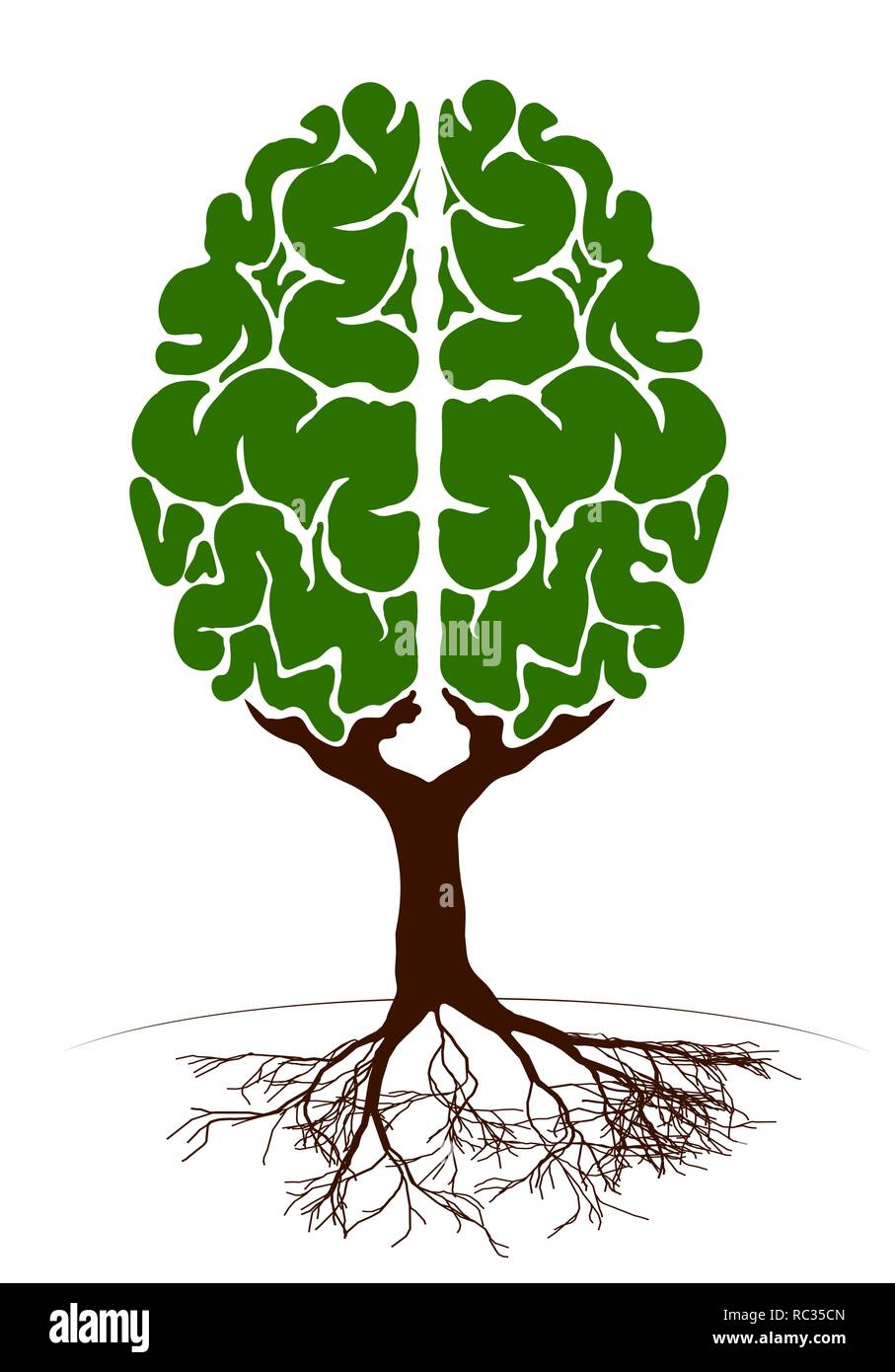 Dementia concept tree Stock Vector Images - Alamy
