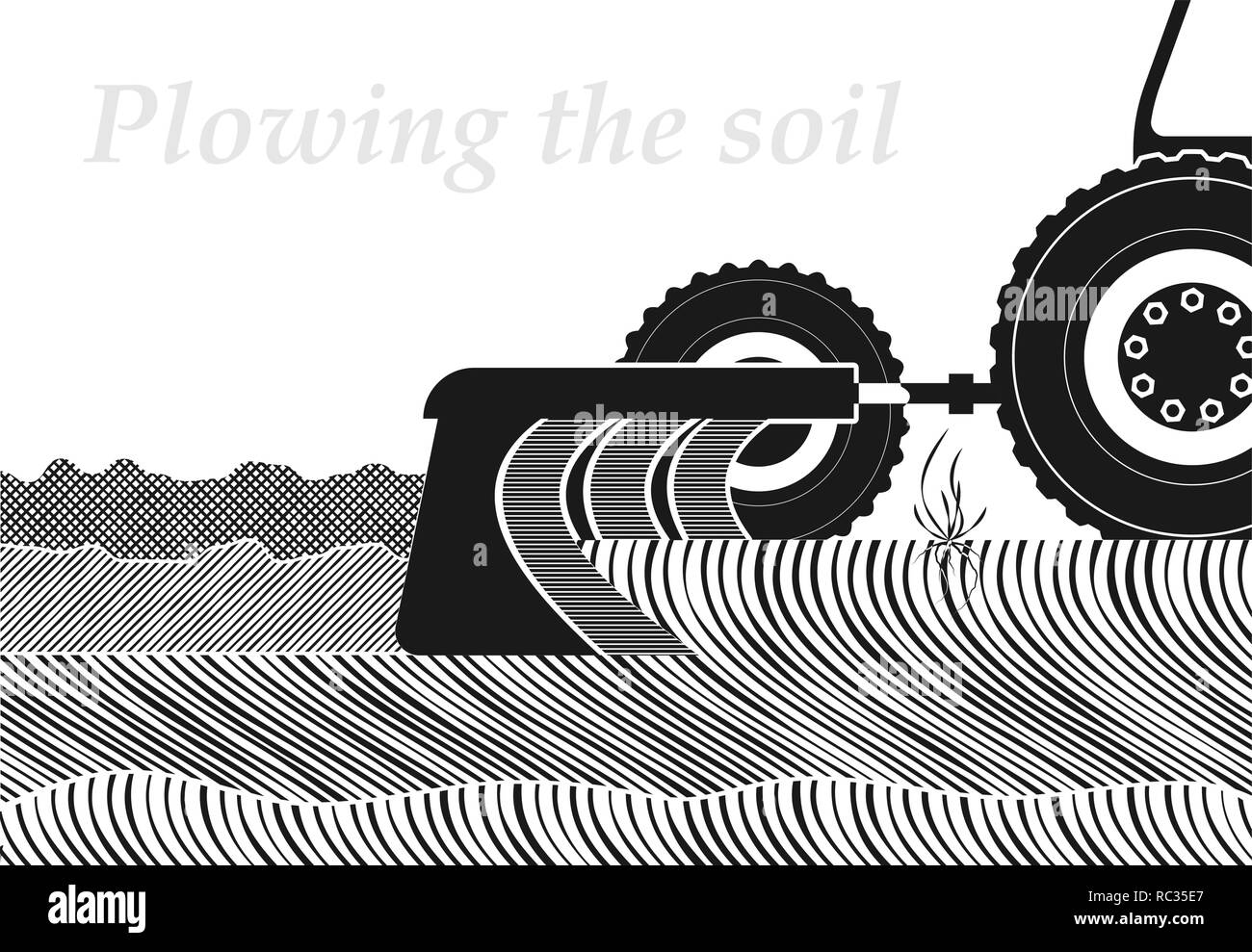 Planting cross Stock Vector Images - Alamy