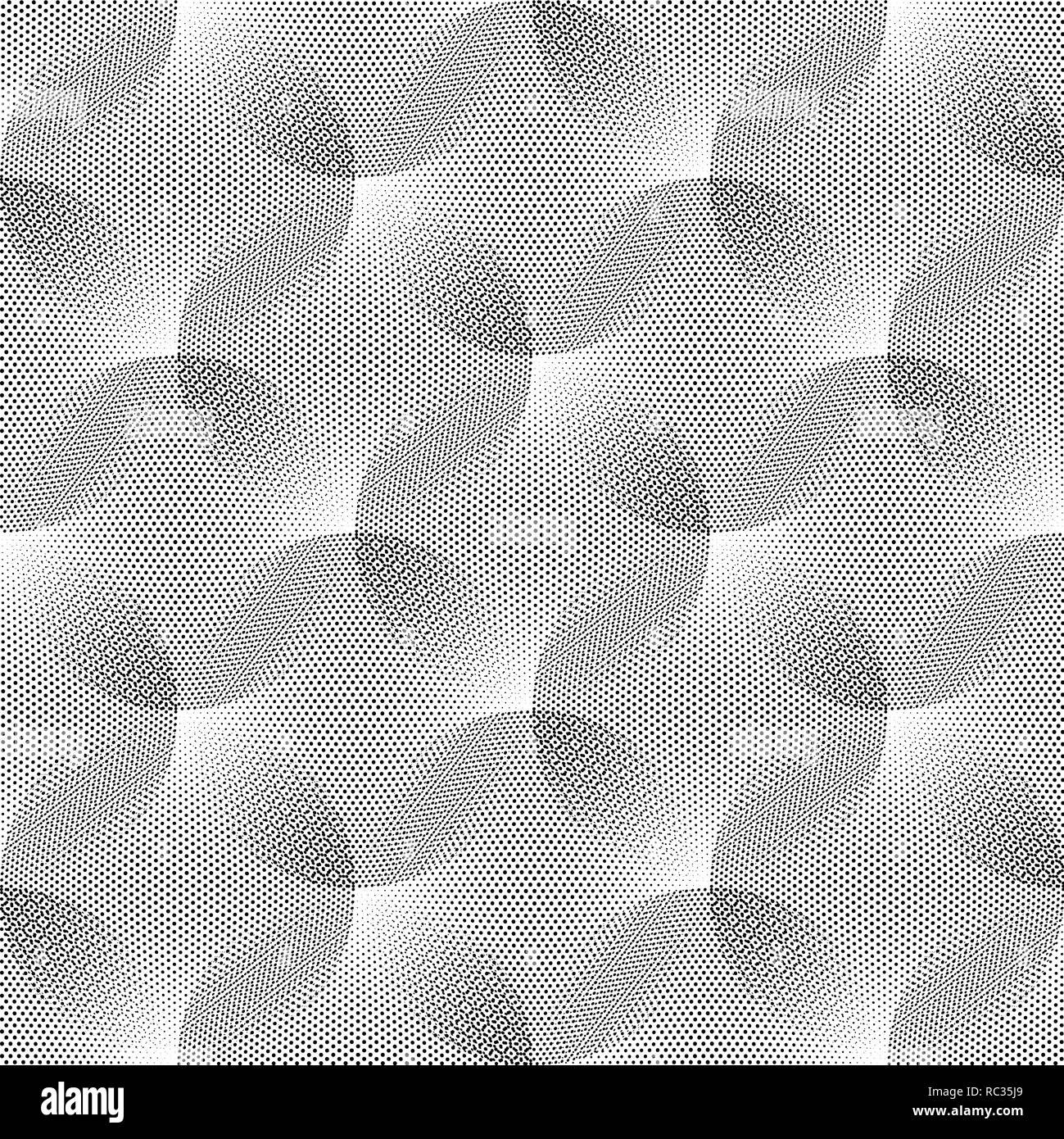 Circular geometric background pattern. Black and white. The set of ...