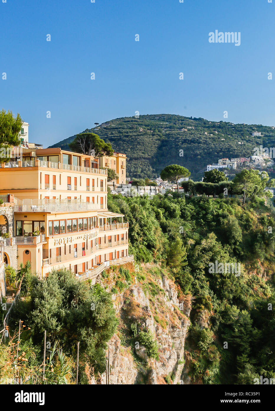 Vico Equense. Italy. Hotel Sporting Stock Photo - Alamy