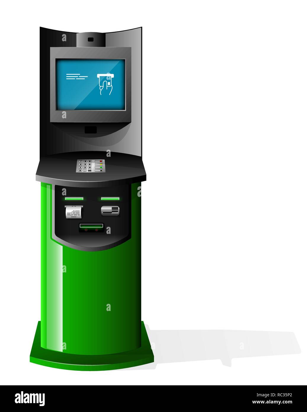 Touch screen terminal on Stock Vector Images - Alamy