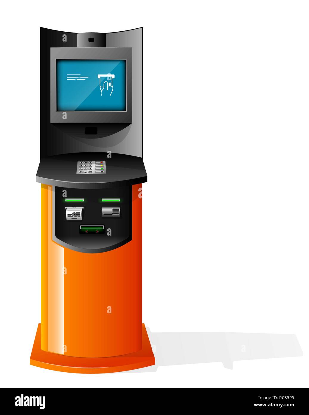 Empty atm machine screen Stock Vector Images - Alamy