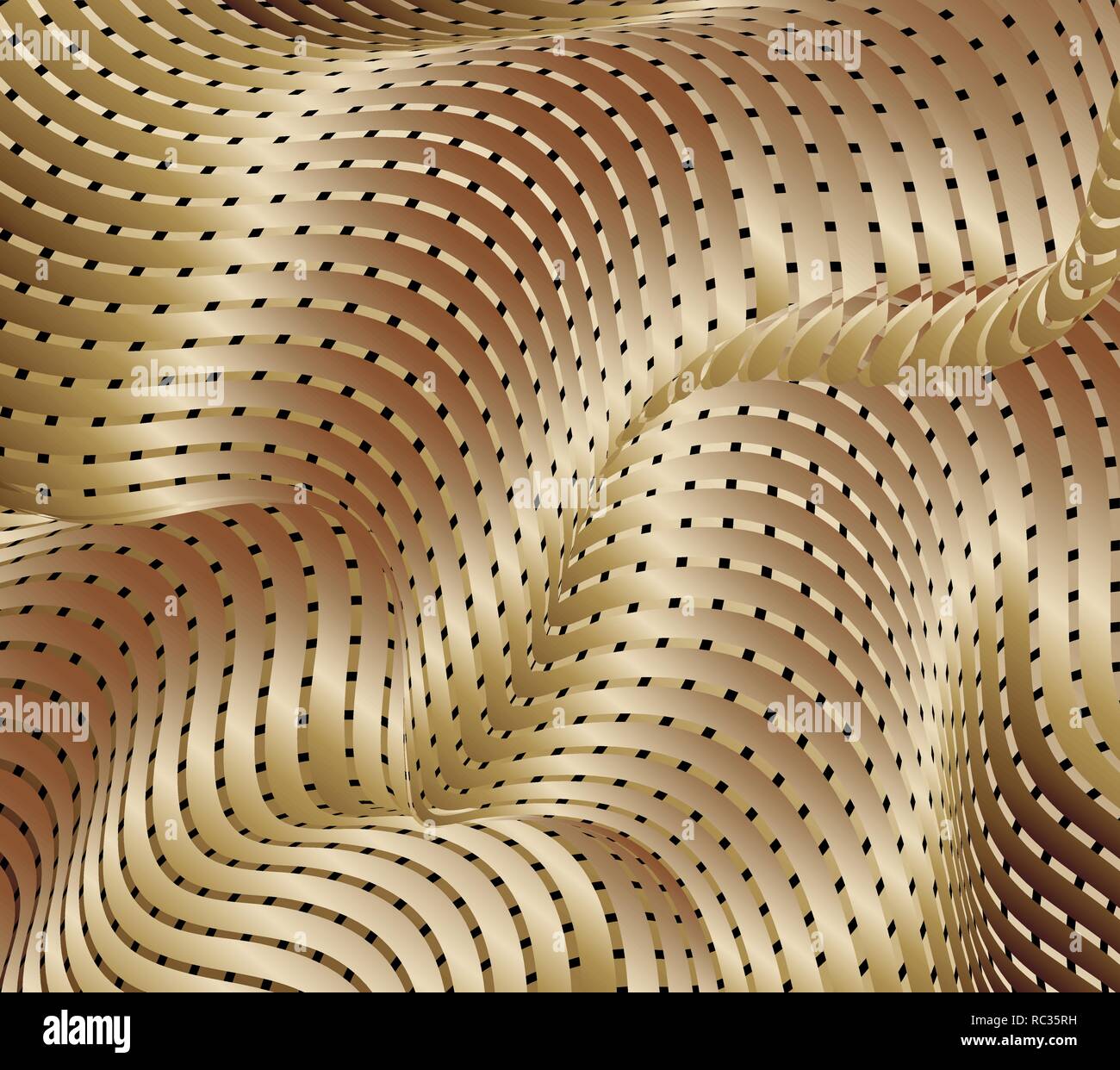 Curved copper screen Stock Vector Images - Alamy