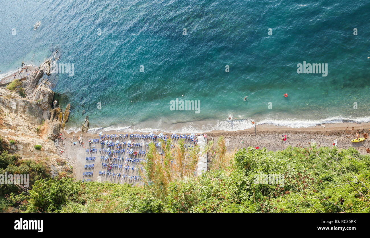 Beach at Vico Equense. Italy Stock Photo - Alamy
