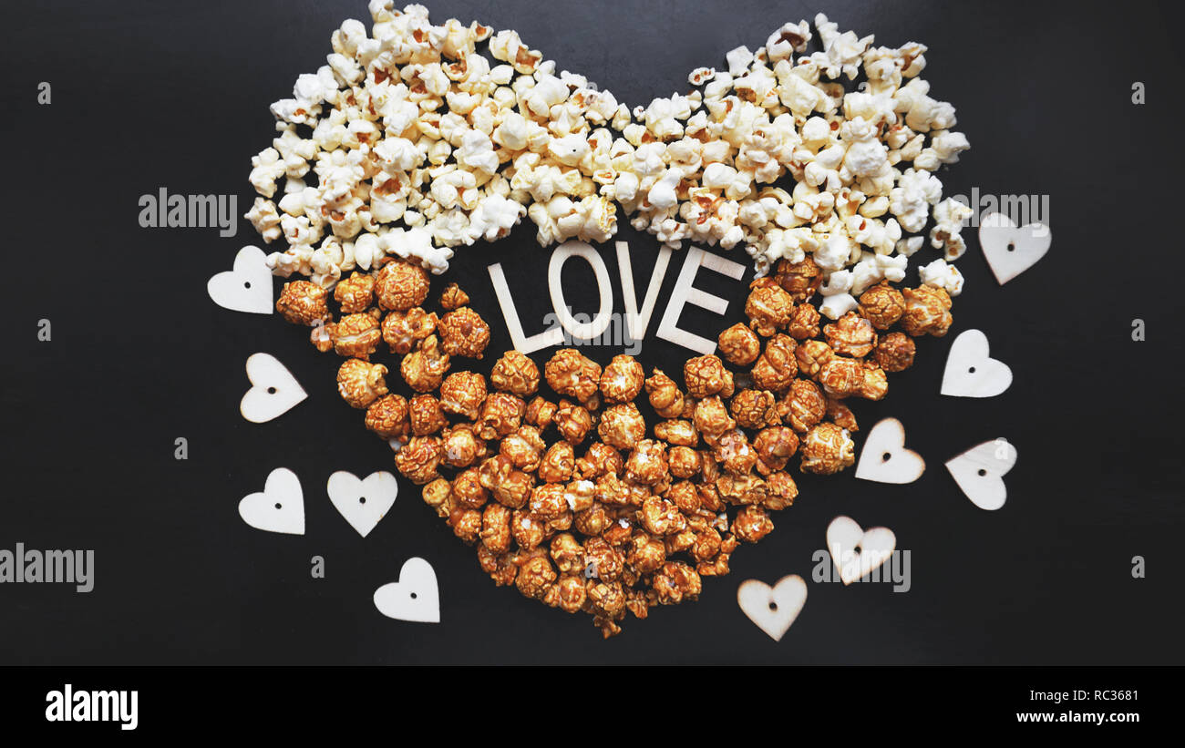 Popcorn heart hi-res stock photography and images - Alamy