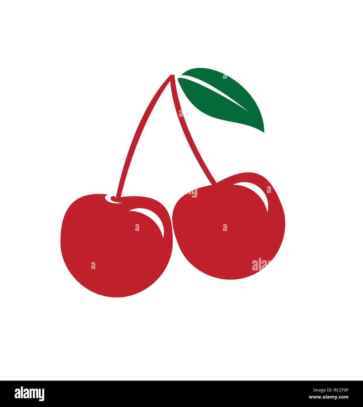 Fruit color icon on white background for graphic and web design, Modern ...