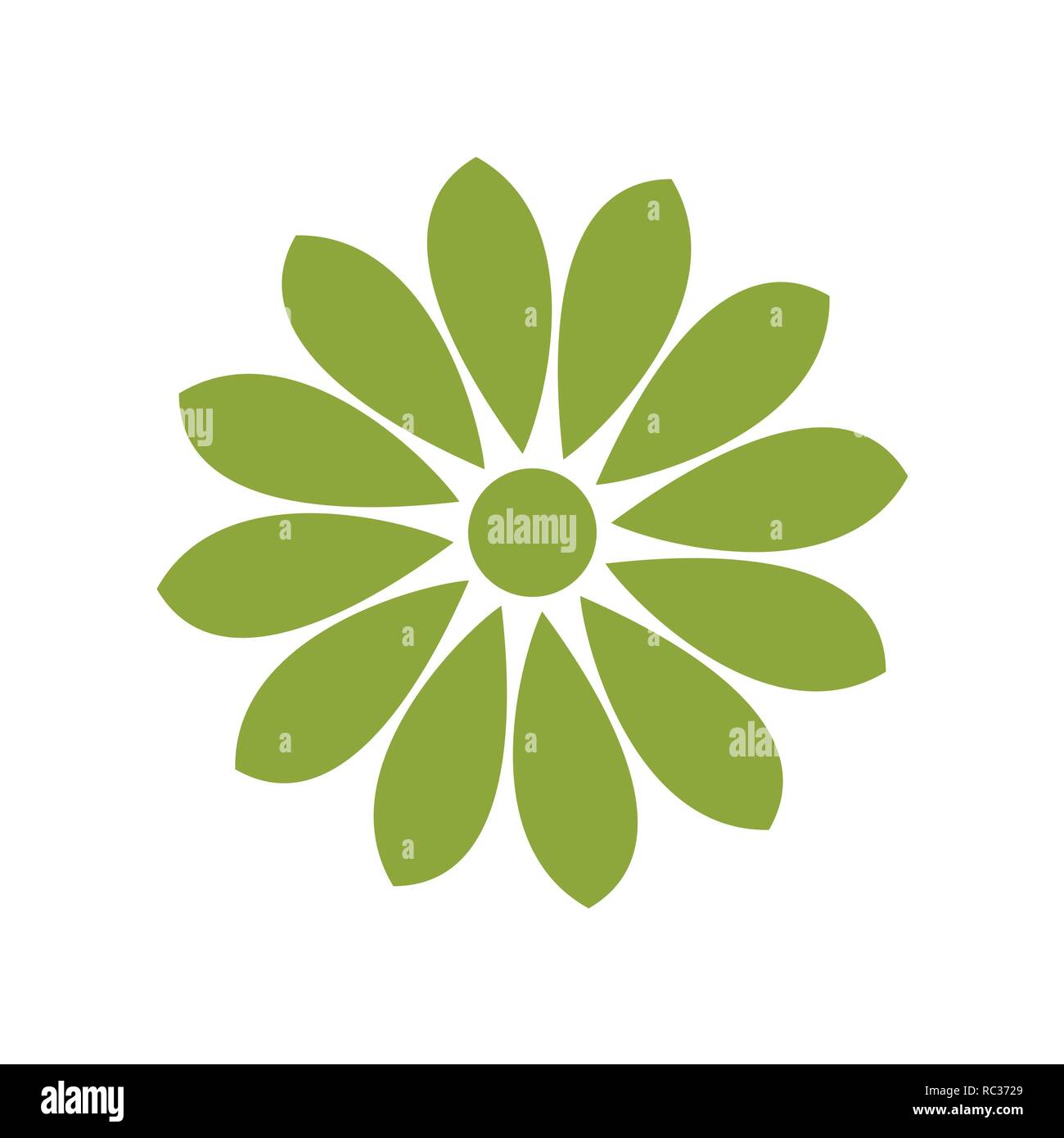 Flower color icon on white background for graphic and web design ...